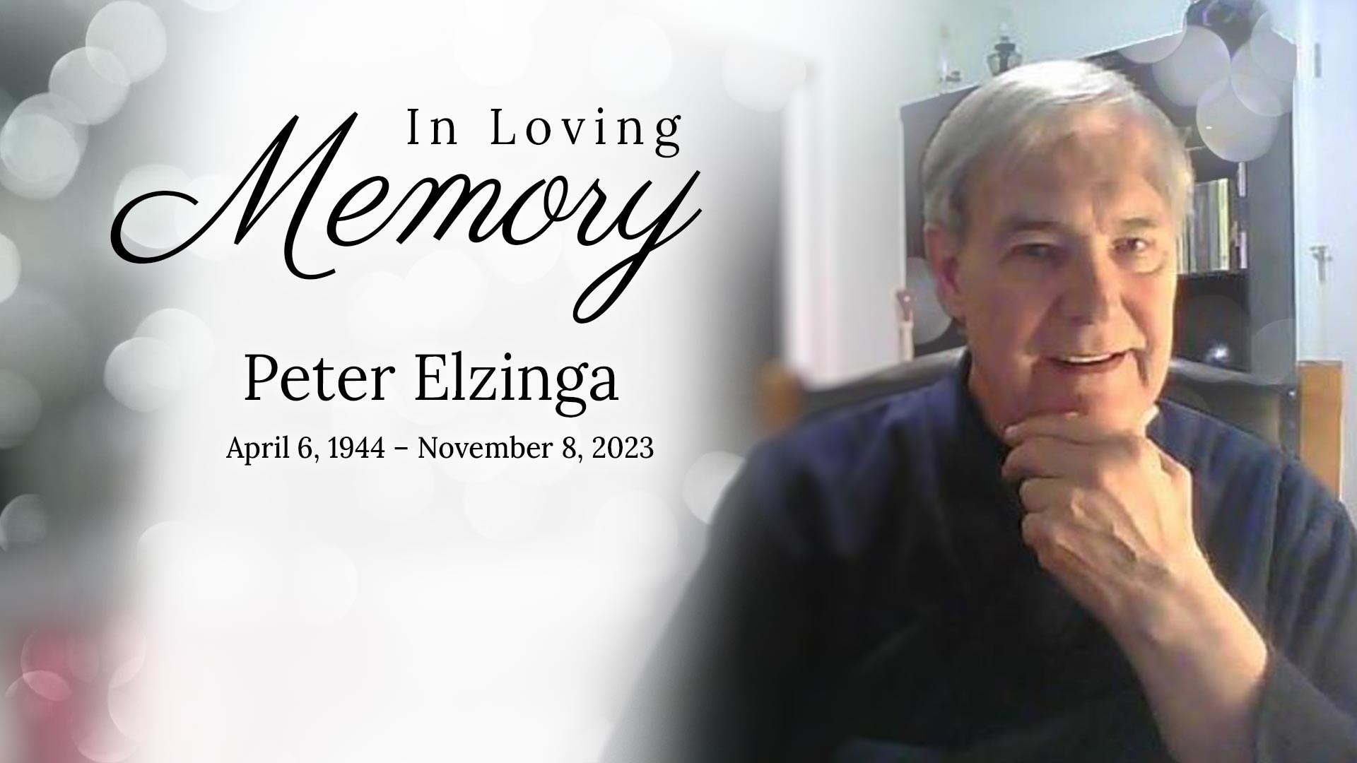 Peter Elzinga | Legacy Tribute Video